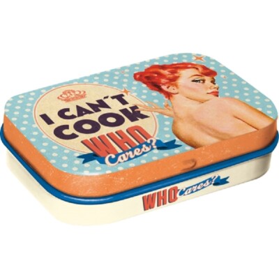 Nostalgic Art I Can't Cook Who Cares Pills Novelty Mint Tin Box With ...