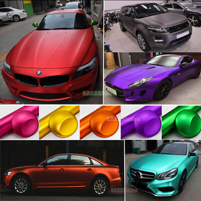 Full Car Wrap - Satin Matte Metal Metallic Chrome Vinyl Sticker Strips ...