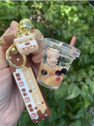 Liquid Shaker Boba Keychain Bubble Milk Tea Keychain | eBay