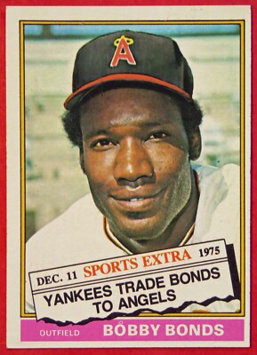 1976 Topps Bobby Bonds Traded #380T (Angels) Ex/NrMint | eBay