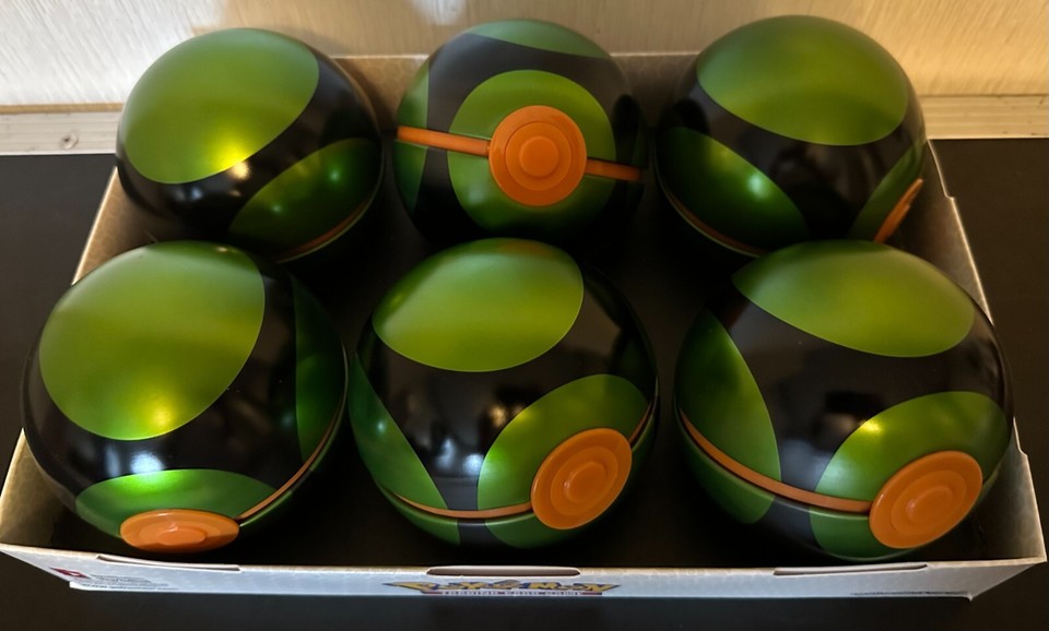 Official Pokemon TCG Ball Tin (Empty Pokeball) Collectors Decoration ...