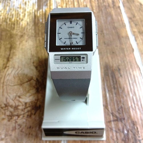 CASIO FS-01 FILM WATCH PELA men Quartz gray Dial Watch Japan - Rank B ...