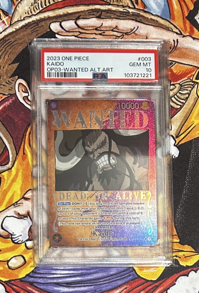 Kaido - ST04-003 SP - Wanted Poster -English - [PSA 10] | eBay