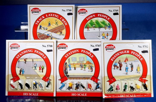 Lot of 5 Packs of Model Power HO Scale People Figures 570X | eBay