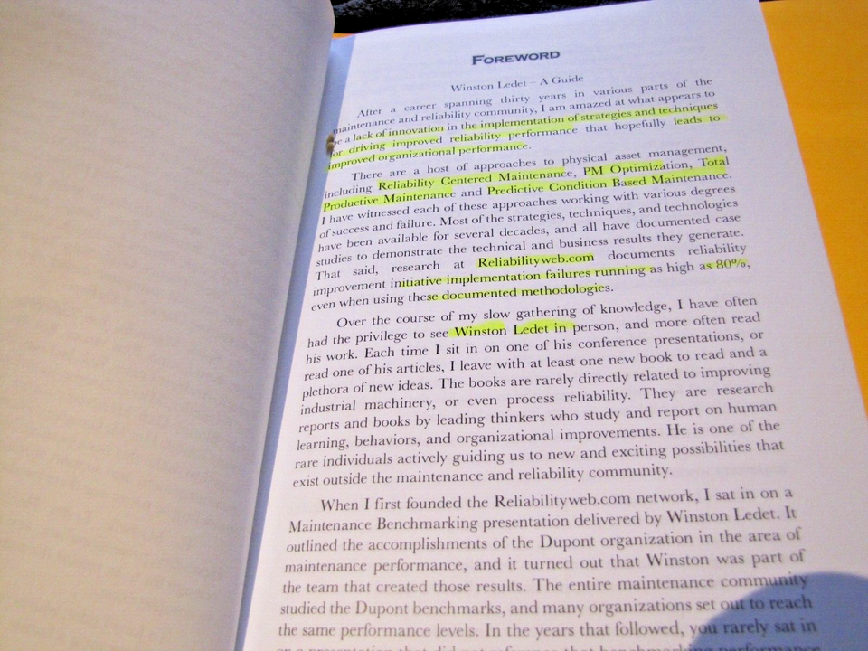 DON'T JUST FIX IT, IMPROVE IT! A JOURNEY TO THE PRECISION By Winston P ...