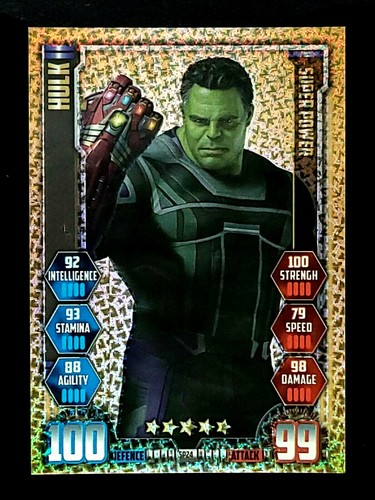 2021 Topps Marvel Hero Attax TCG - HULK - Gold Foil Holo- VHTF - RARE ...