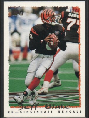 Jeff Blake 1995 Topps #265 Rookie Card Cincinnati Bengals East Carolina ...
