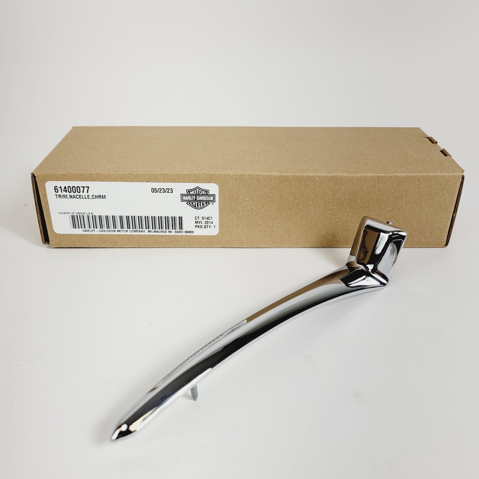 Headlight+Nacelle+Trim+Harley+Davidson+Road+King+Bezel+Housing+Chrome+ ...