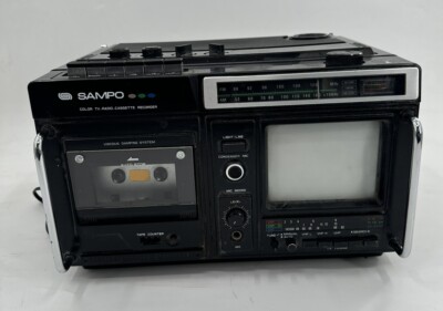 SAMPO COLOR TV AM/FM RADIO CASSETTE RECORDER 1981 | eBay