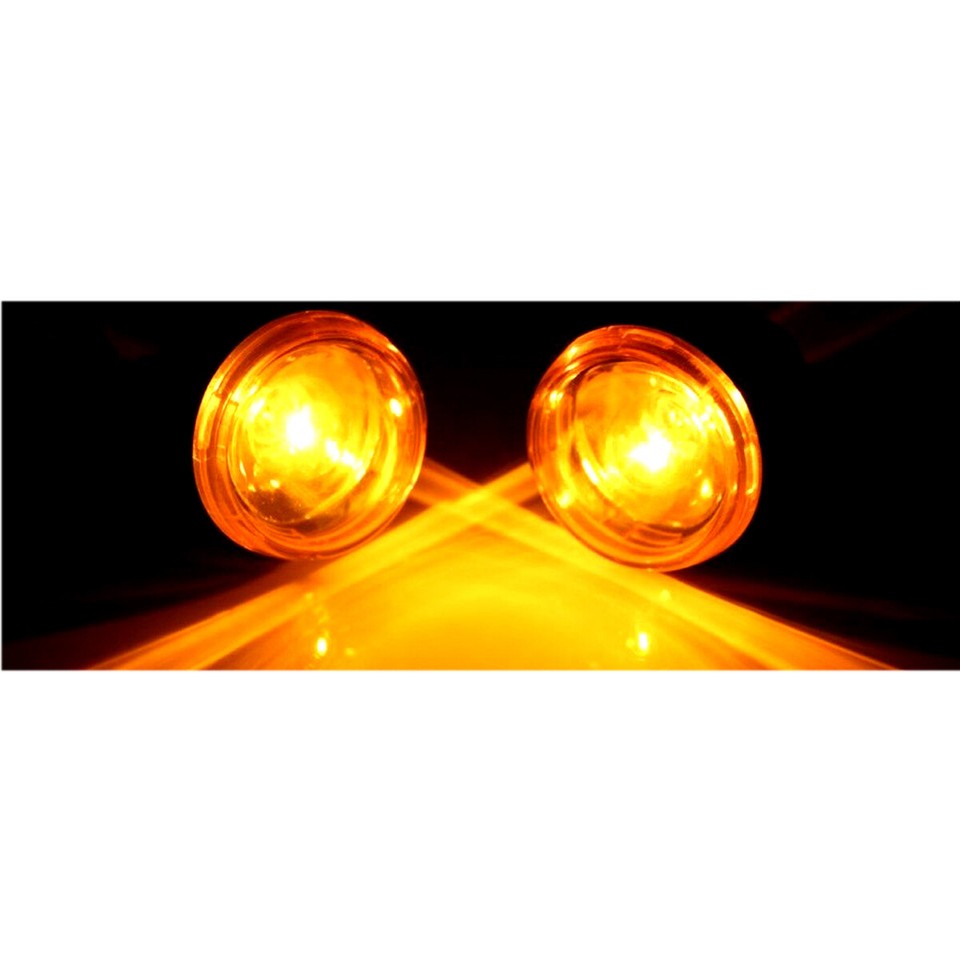 Front Chrome Bullet Orange Turn Signals For Harley 2004-2013 Sportster ...