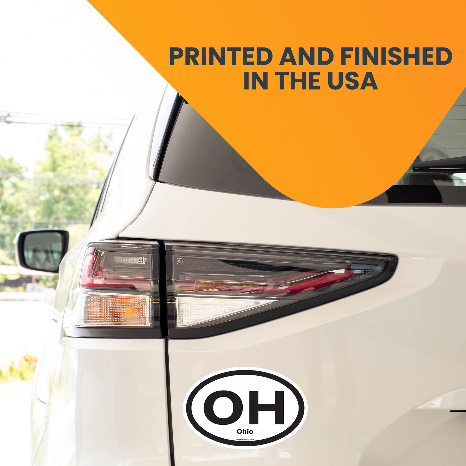 OH Ohio US State Oval Magnet Decal, 4x6 In, Automotive Magnet for Car ...