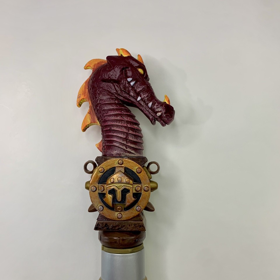MagiQuest Wand Red/Black/Gold & Red Dragon Light Up Topper Great Wolf ...