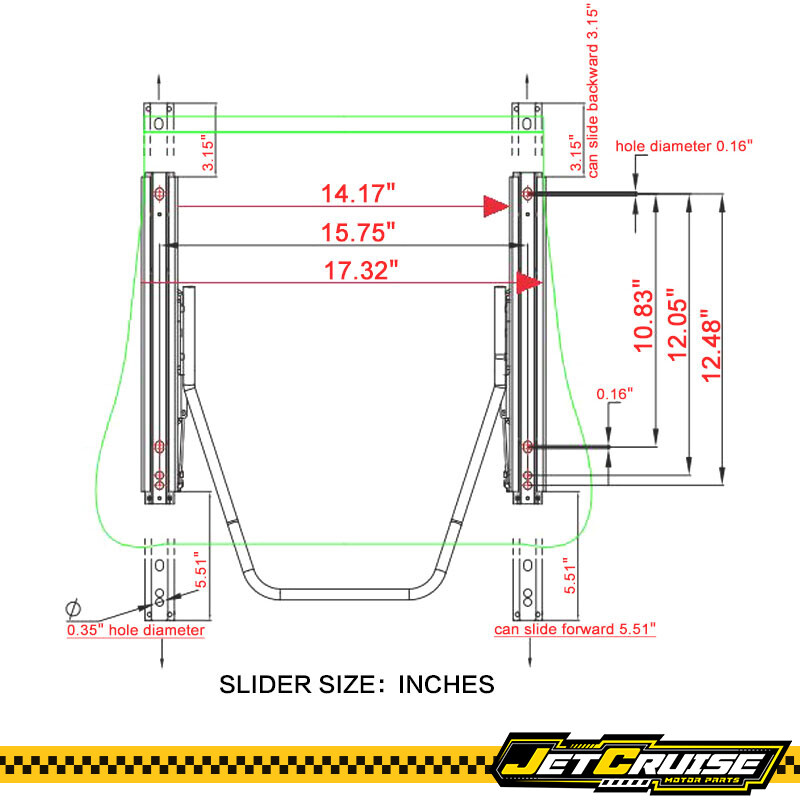 Universal Reclinable Bucket Racing Seat Left Side Dual Slider Red PU ...