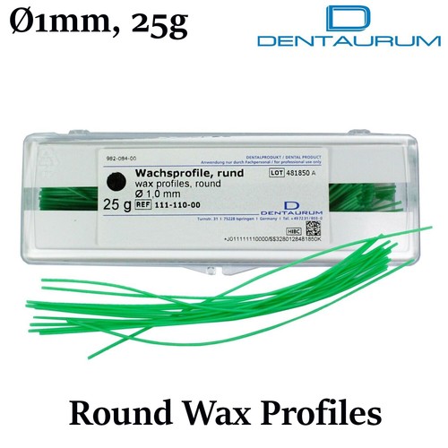 Dental Orthodontic Dentaurum Wax Profile Model Casting Stick Rod Round ...