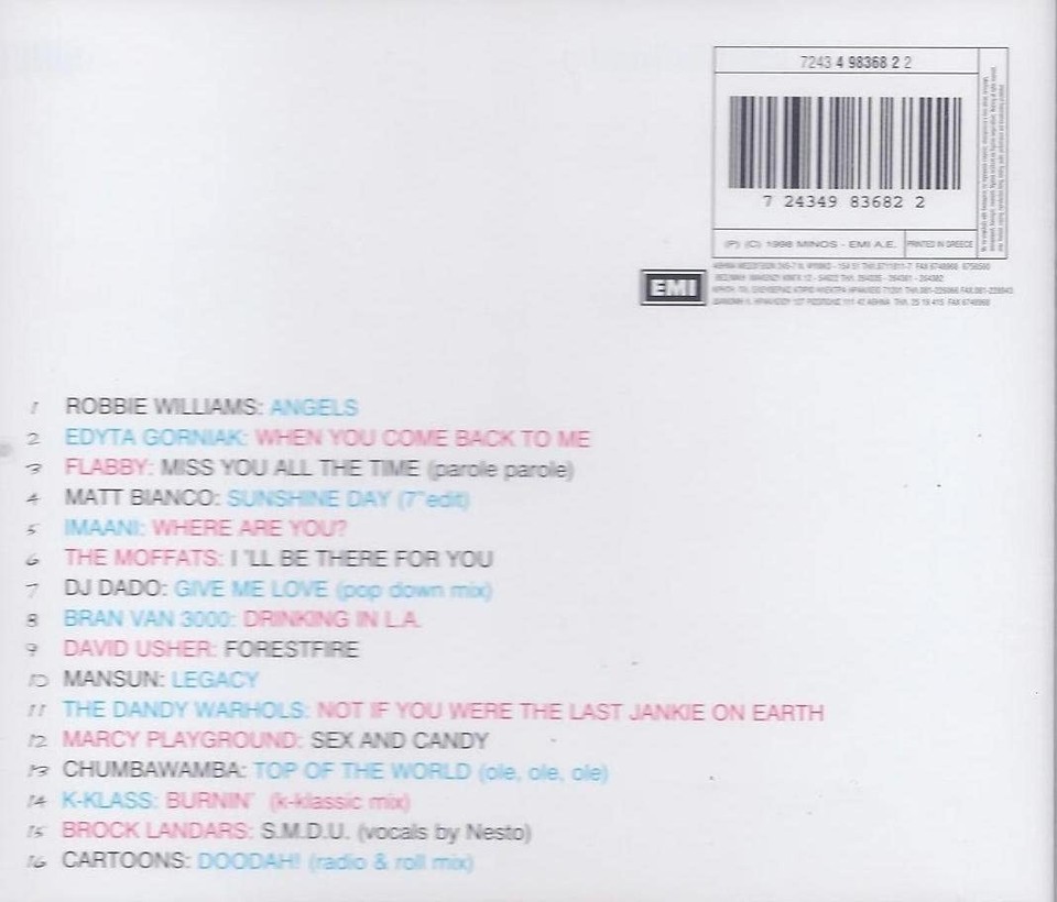 Robbie Williams, Edyta Gorniak, Flabby, Imaani, TOP HITS'99 (CD) (UK ...