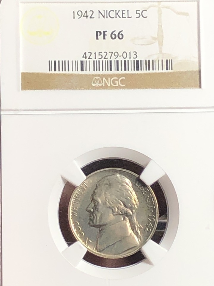 1942 Proof Type 1 Jefferson Nickel NGC PF66 | eBay