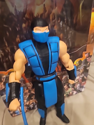 Mortal Kombat Sub Zero 10" Action Figure + Box Mexico Mexican Bootleg ...