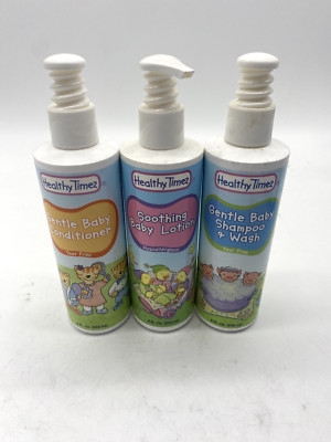 Healthy Times Gentle Baby 3 Pack Conditioner,Shampoo/Wash,Lotion 8 oz ...