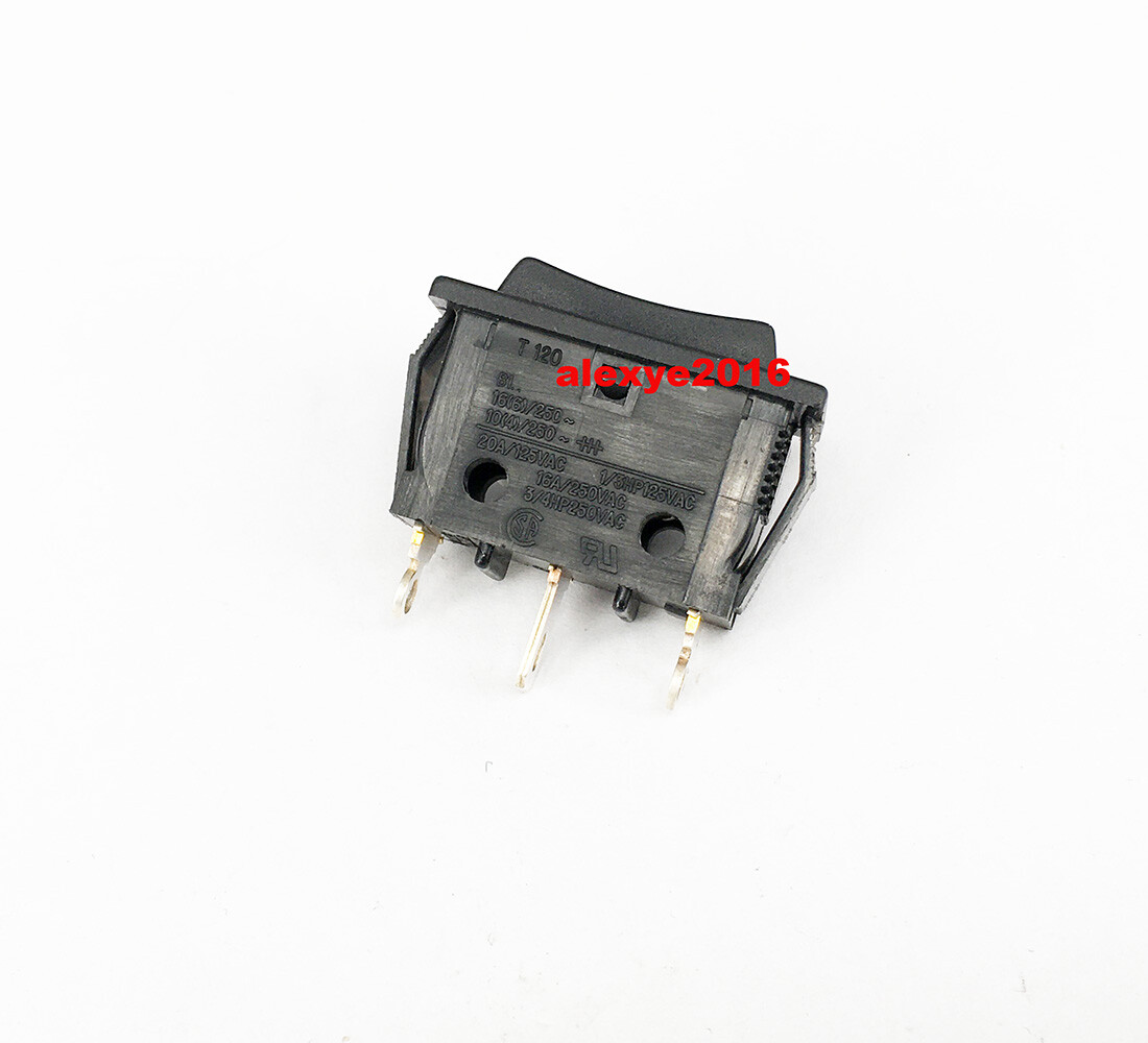 T120 B1.. Rocker Switch 3 Pins 3 Positions Maintained 16A 250VAC 20A ...