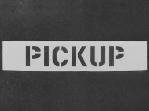 PICKUP Word Marking Stencil 12" Letters Painting Template Parking Lot ...