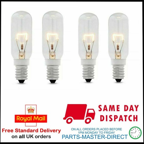 Cooker Hood Light Bulb Lamp E14 40W 240V 4 Pack Of Bulbs Universal Fit ...
