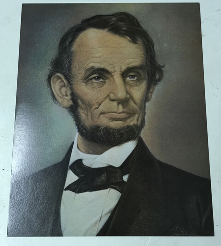 President Abraham Abe Lincoln Portrait 11x14 Artist Poster Sam Patrick ...