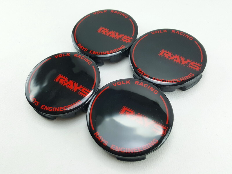 Center Caps Hub Wheel SW60 Front 59mm. Back Logo Red 57mm. Car Racing ...