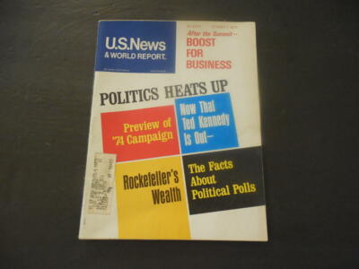 US News World Report Oct 7 1974 Politics Heats Up (Just Wait...) ID ...