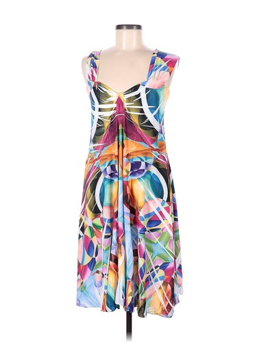 The Pyramid Collection Women Blue Casual Dress M | eBay