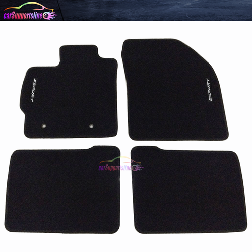 Fits 10-11 Toyota Prius Black Nylon Floor Mats Front Rear Carpet w ...