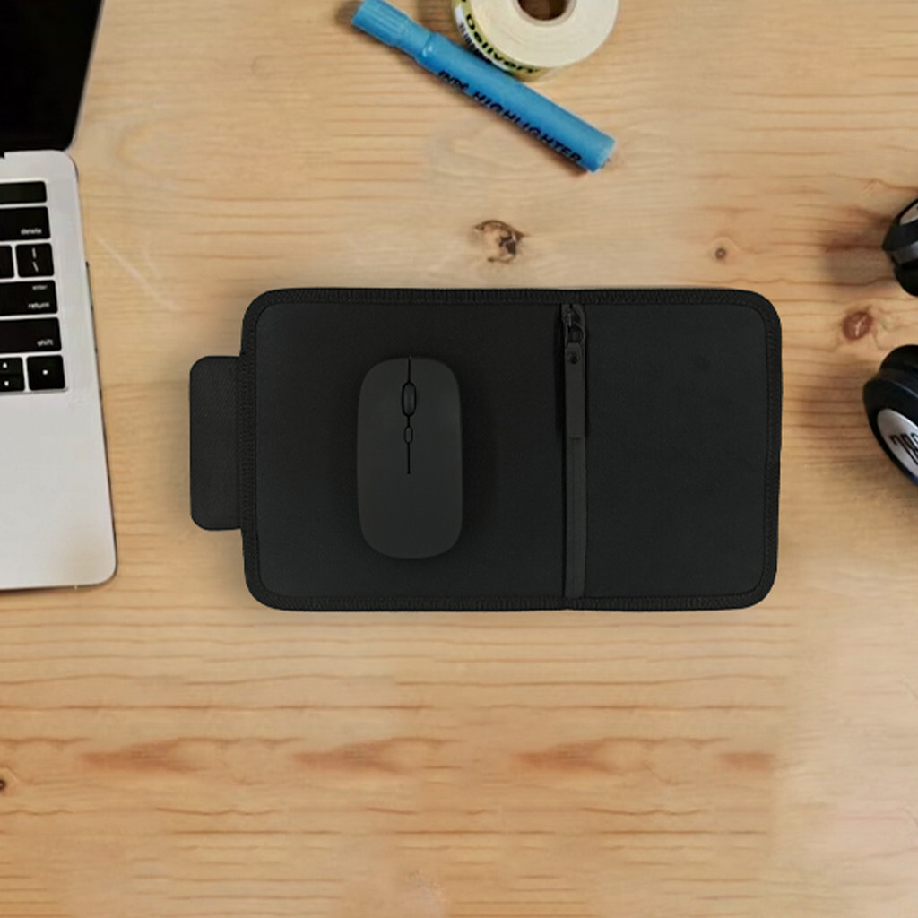Travel Pad: Mouse and Laptop Accessories Pouch with In Built Mousepad ...