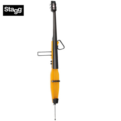 Stagg EDB-3/4-H Electric Upright Double Bass 3/4 Size Honey Finish with ...