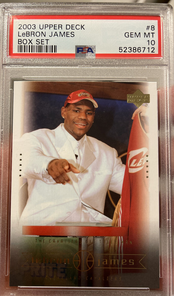 2003 Upper Deck Rookie LeBron James Box Set White Suit GEM 2003 Upper Deck Rookie LeBron James Box Set White Suit GEM