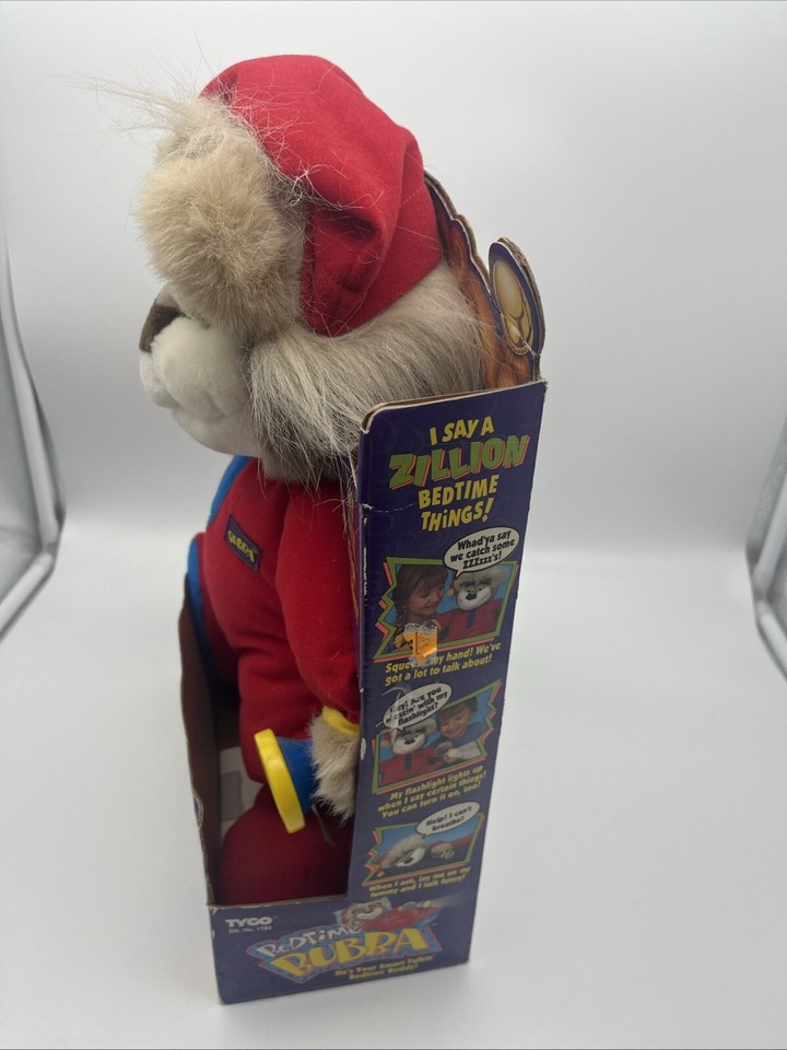 Vintage Tyco Real Wisecrackin' Talking Bedtime Bubba Bear Plush Doll ...