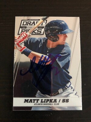 Atlanta Braves MATT LIPKA autographed 2013 Panini Prizm Draft Picks | eBay