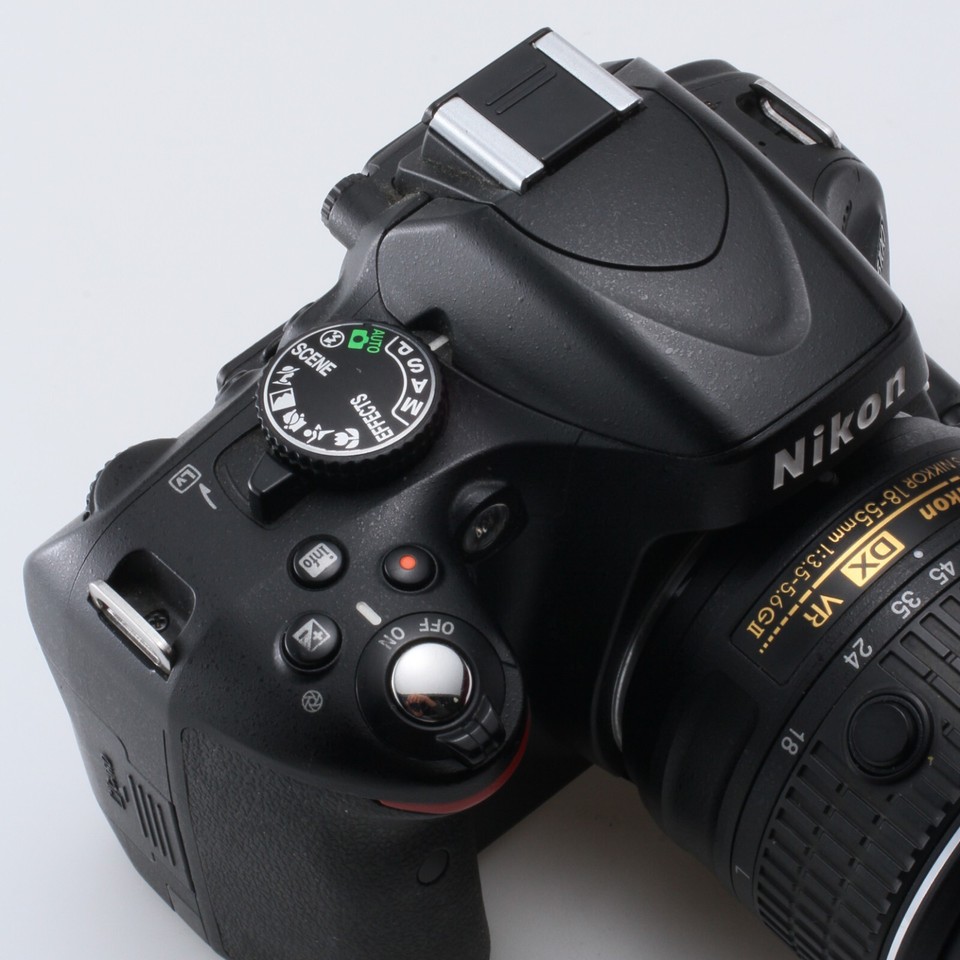 【MINT】Nikon D5100 24.2 MP+AF-S DX 18-55mm f/3.5-5.6GⅡVR Lens Shutter ...