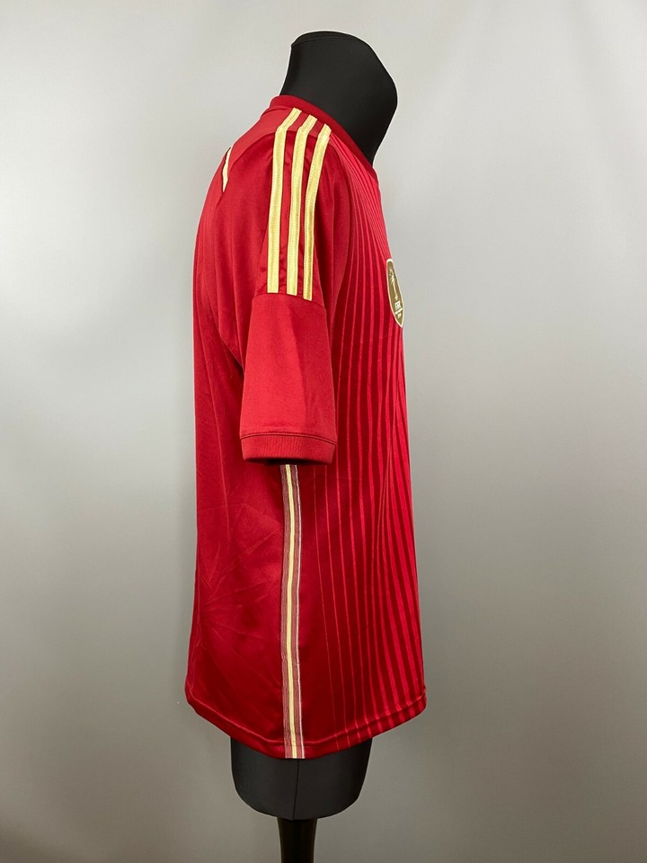 SPAIN 2014 2015 HOME SHIRT FOOTBALL JERSEY CAMISETA ADIDAS G85279 MENS ...