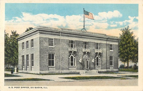 c1920 US Post Office, Du Quoin, Illinois Postcard | eBay