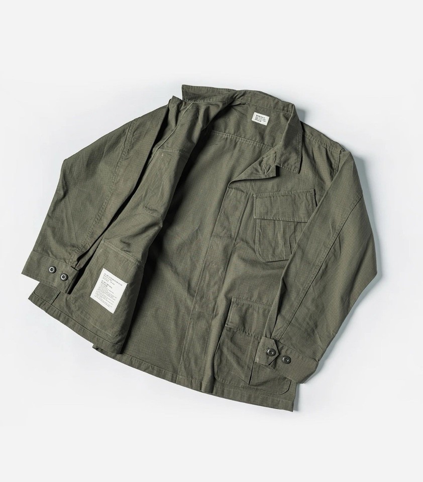 US Army 5th Model Tropical Jungle Fatigue Jacket Non Stock Mfg. Co. M ...