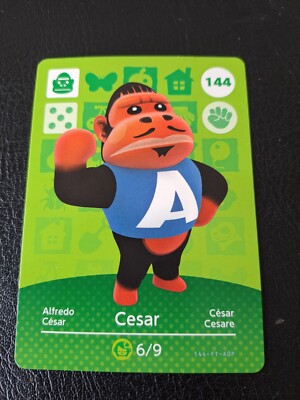 Genuine Animal Crossing Amiibo Card Series 2 #144 Cesar | eBay Australia