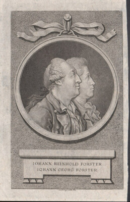 Johann Reinhold Forster & Johann Georg Forster, portrait engraving ...