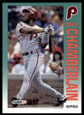 1992 Fleer Baseball Card Wes Chamberlain Philadelphia Phillies #524 | eBay