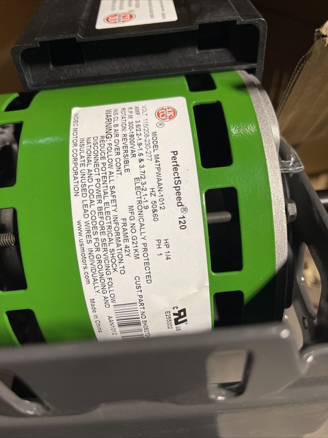 US Motors 5464 1/3 to 1/6 HP 1-Phase 825 RPM Condenser Fan Motor for ...