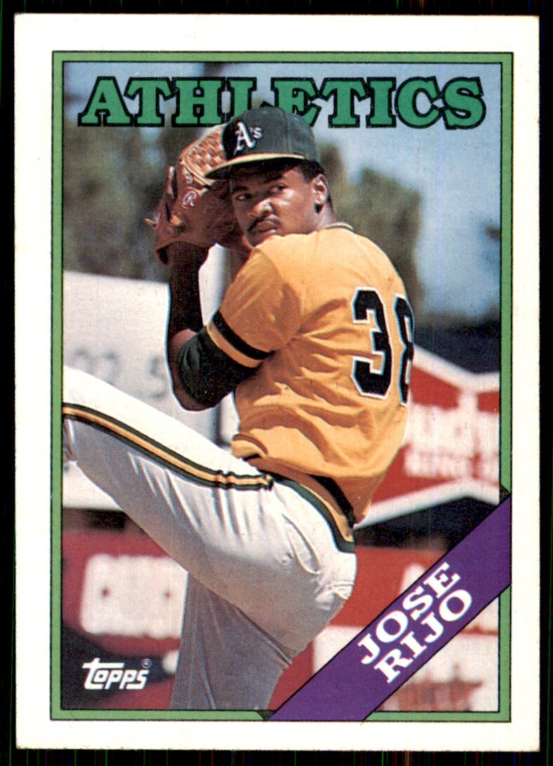 1988 Topps Jose Rijo Oakland Athletics #316 MLB Baseball Sports Card | eBay