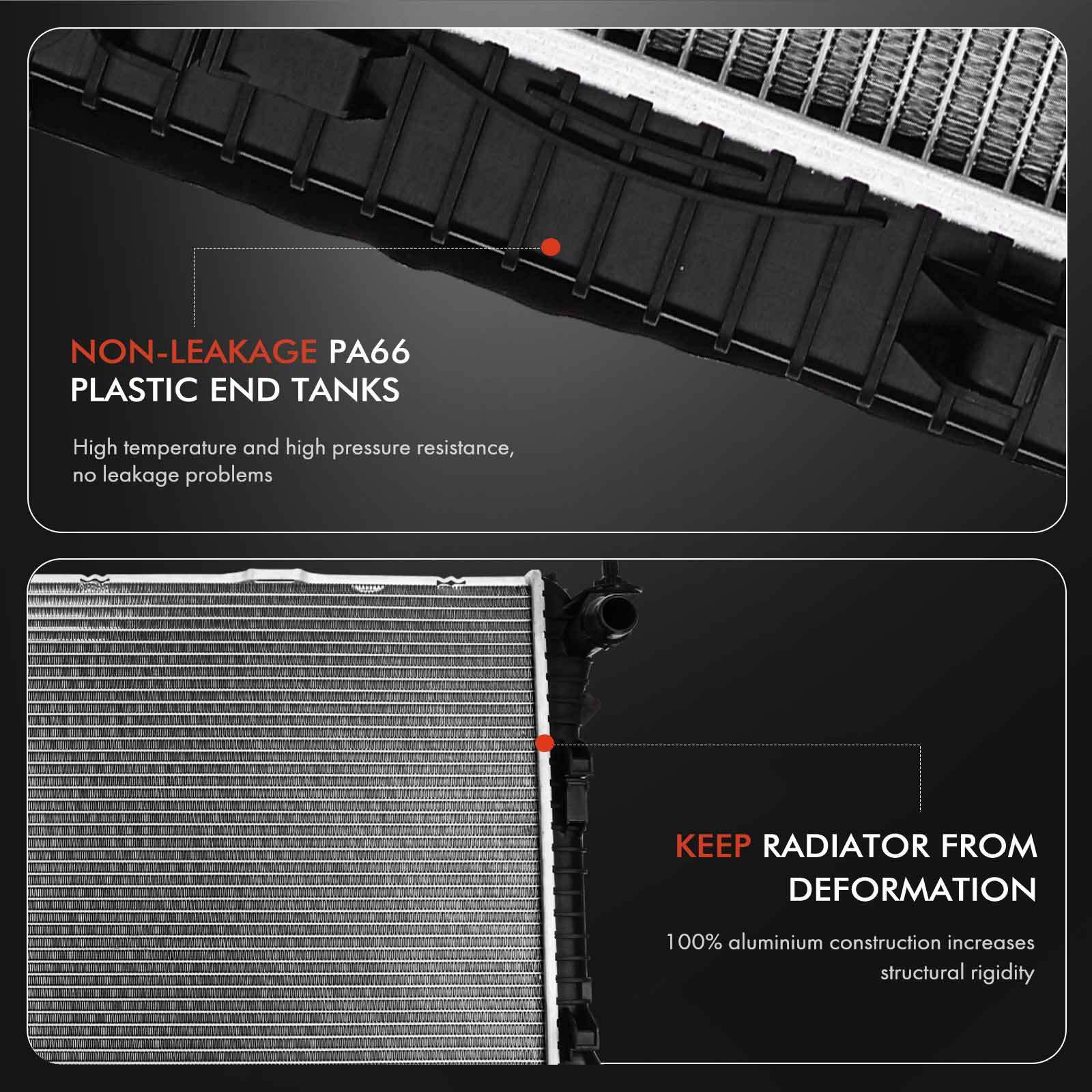 Radiator with Oil Cooler for Audi A4 A5 A6 Quattro Allroad Q5 Automatic ...