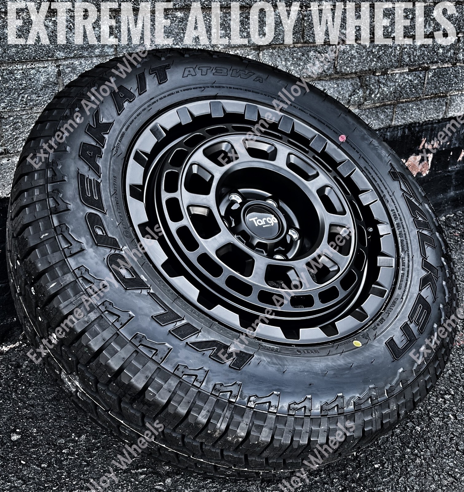 16" Black TG9 Alloy Wheels Renault Trafic 2014 On 5x114 + Falken AT3 ...