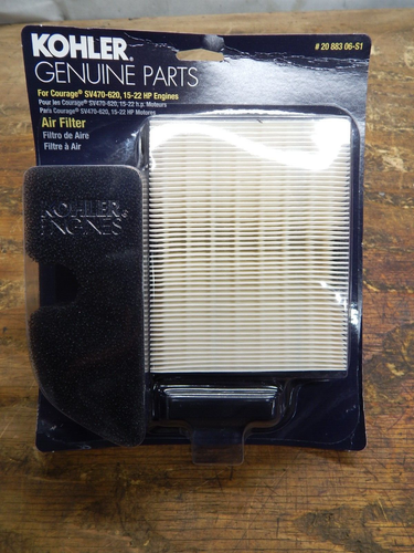 OEM Kohler Courage Air Filter for SV470-620 15-22HP Engines 20 883 06 ...