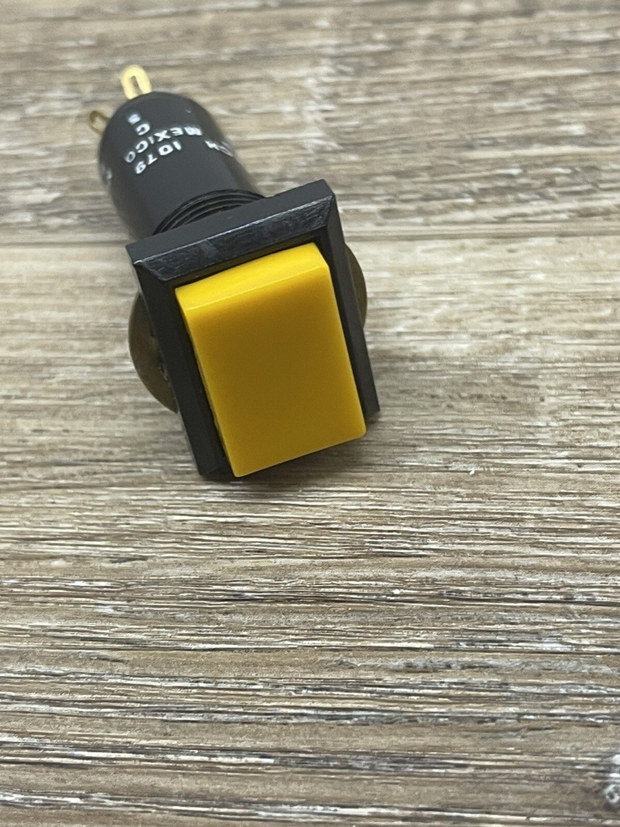 Yellow Push Button Switch Illuminated