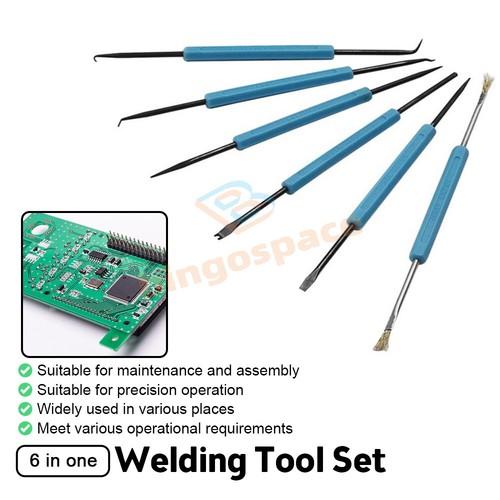 6PCS Solder Assist Tool Soldering Aids Repair Set PCB BGA Cleaning ...