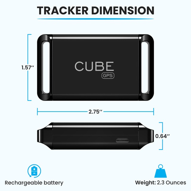 Cube GPS Tracker Real Time Tracking of Cars Dogs Pets Kids Motorcycles ...